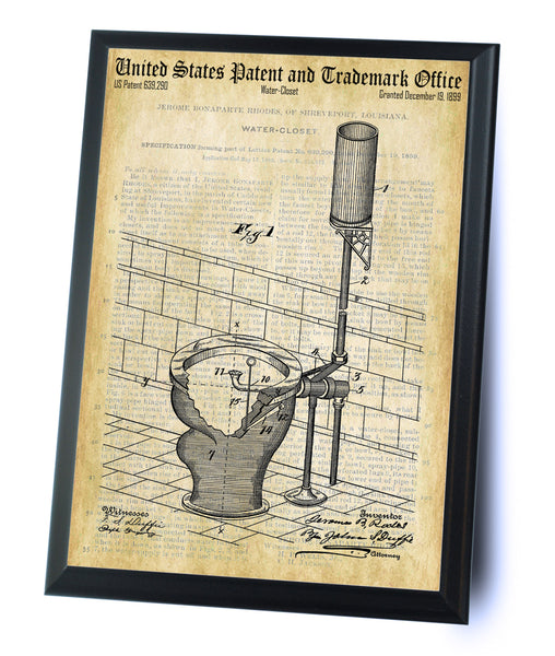 Toilet Water Closet Patent- Historic Bathroom Patents Series – Neurons ...