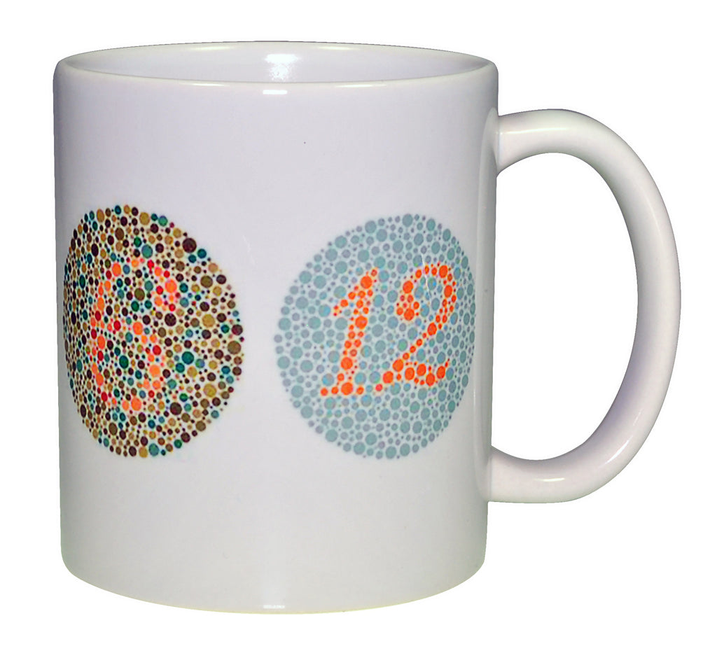 Color Blindness Test Wraparound Coffee or Tea Mug – Neurons Not Included™
